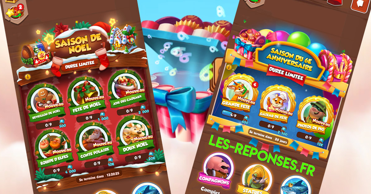 Saisons Coin Master (sets de cartes)